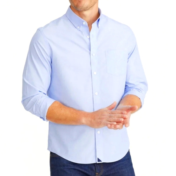 Member's Mark | Shirts | Members Mark Mens Blue Long Sleeve Button Down ...